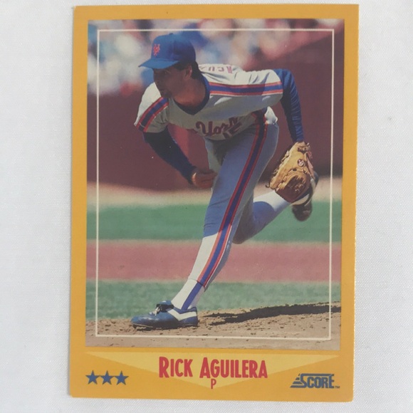 Score | Toys | Rare 988 Rick Aguilera Limited Run Baseball Card Score ...